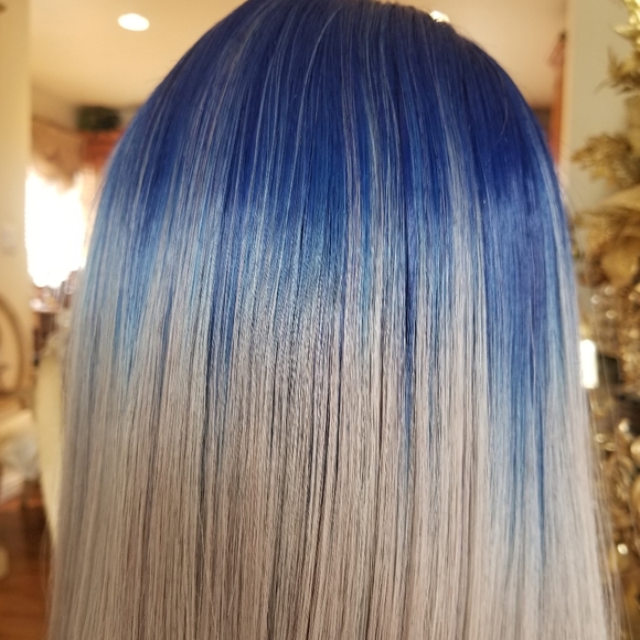 Accessories | Blue Gray Lace Front Wig | Poshmark
